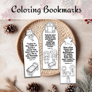 Christmas Nativity Coloring Bundle Nativity Christian Coloring ...
