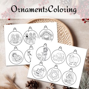Christmas Nativity Coloring Bundle Nativity Christian Coloring ...
