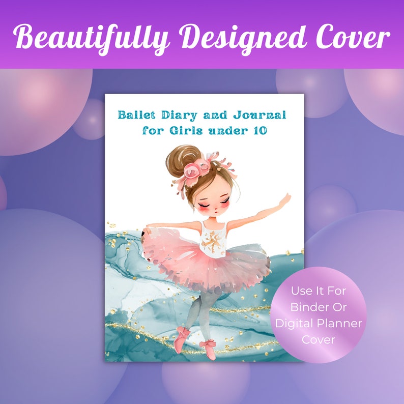 Ballet Journal Dance Journal Ballerina Dancer Printable Gifts for ...