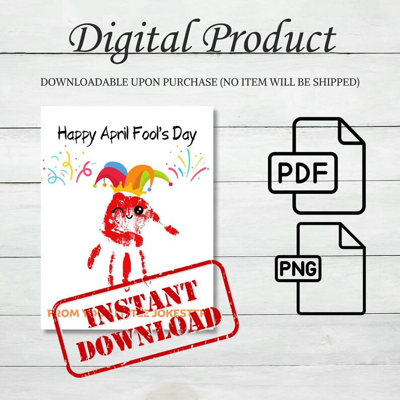 April Fools Day Handprint Craft Art 1st April Spring DIY Craft Kids ...