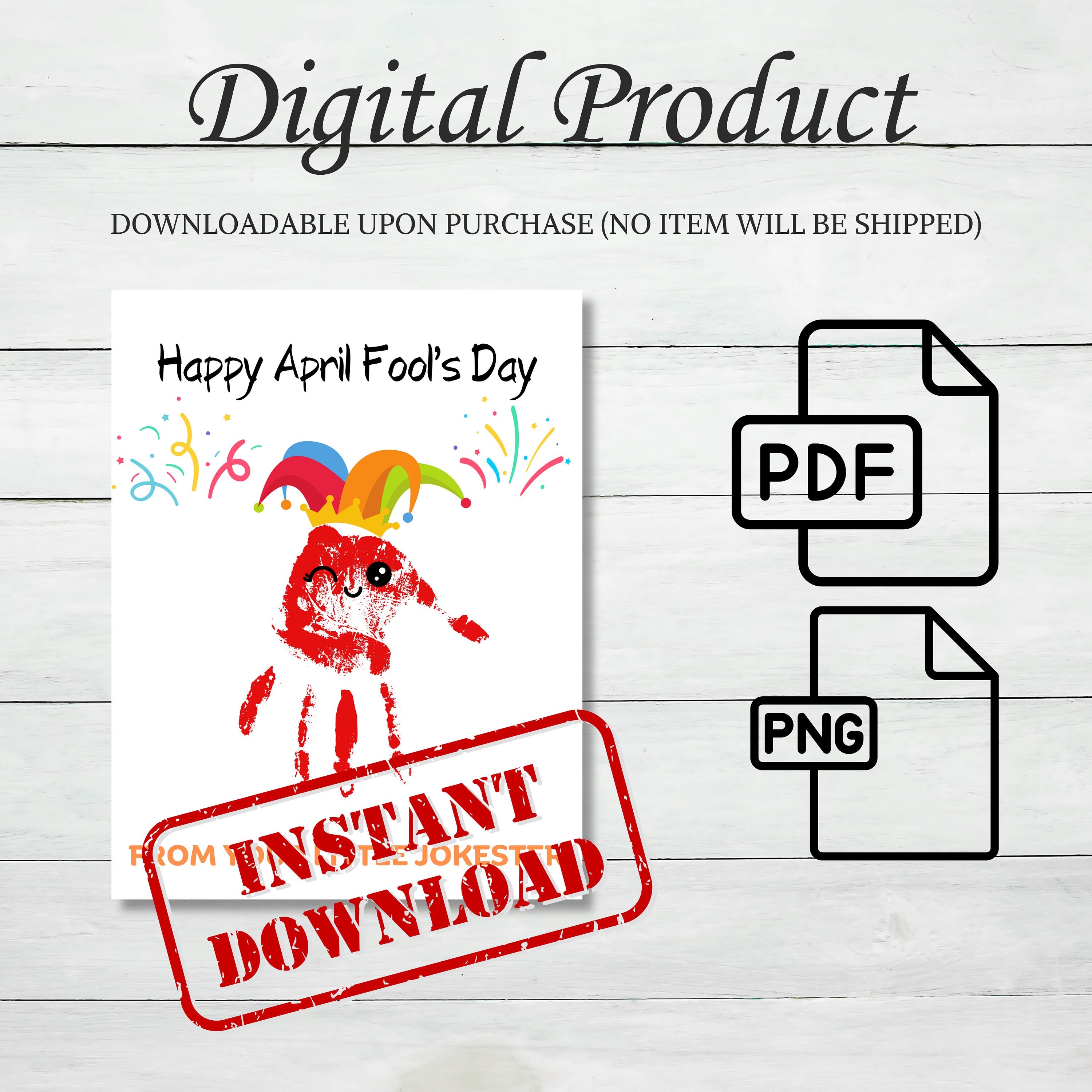 April Fools Day Handprint Craft Art 1st April Spring DIY Craft Kids ...