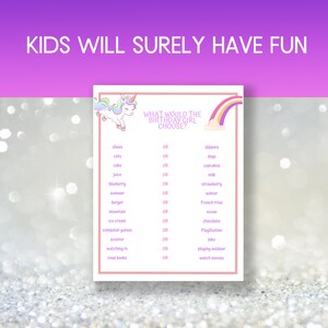Printable Unicorn Party Games Unicorn Games Birthday Party Unicorn ...