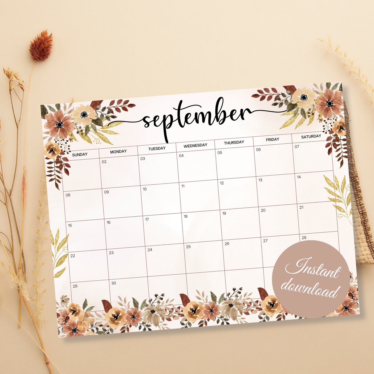 September 2024 Calendar Printable Kids Calendar Classroom September ...