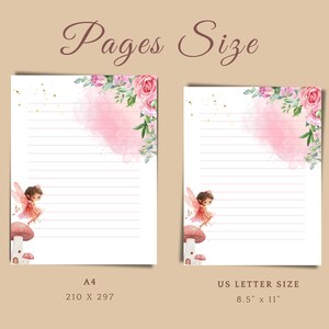 Fairy Stationery Writing Paper Notepad Fairytale Stationery Set Journal ...