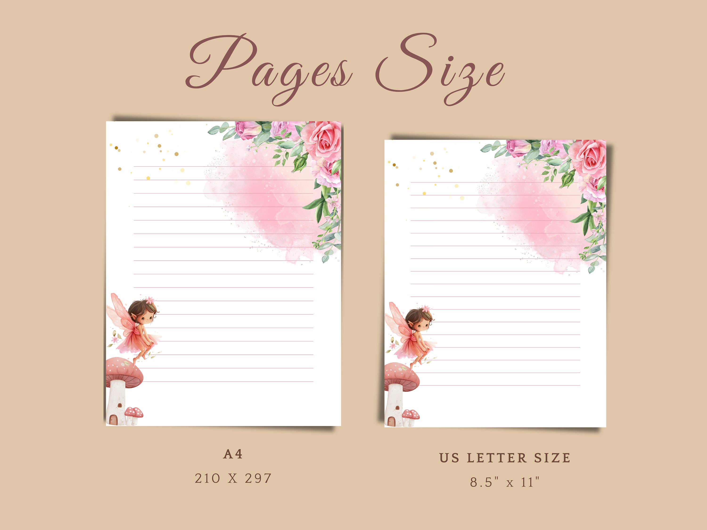 Fairy Stationery Writing Paper Notepad Fairytale Stationery Set Journal ...