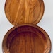 Small Cherry Wood Round Box With Lid Keepsake Organizer - Etsy