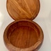 Small Cherry Wood Round Box With Lid Keepsake Organizer - Etsy