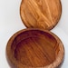 Small Cherry Wood Round Box With Lid Keepsake Organizer - Etsy