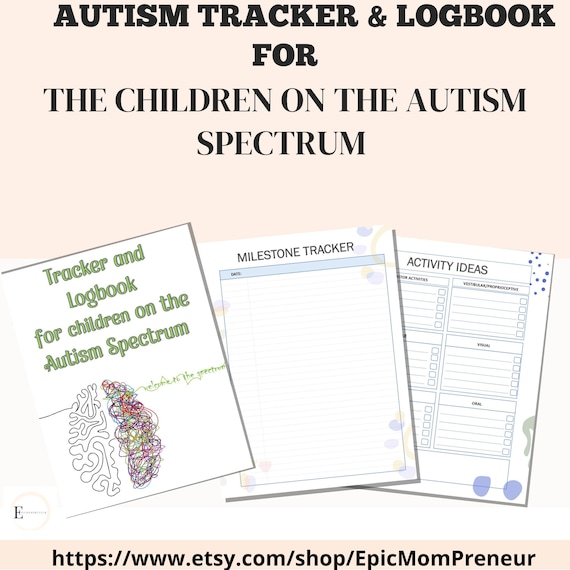 Autism Tracker & Logbook for the Children on the Autism - Etsy