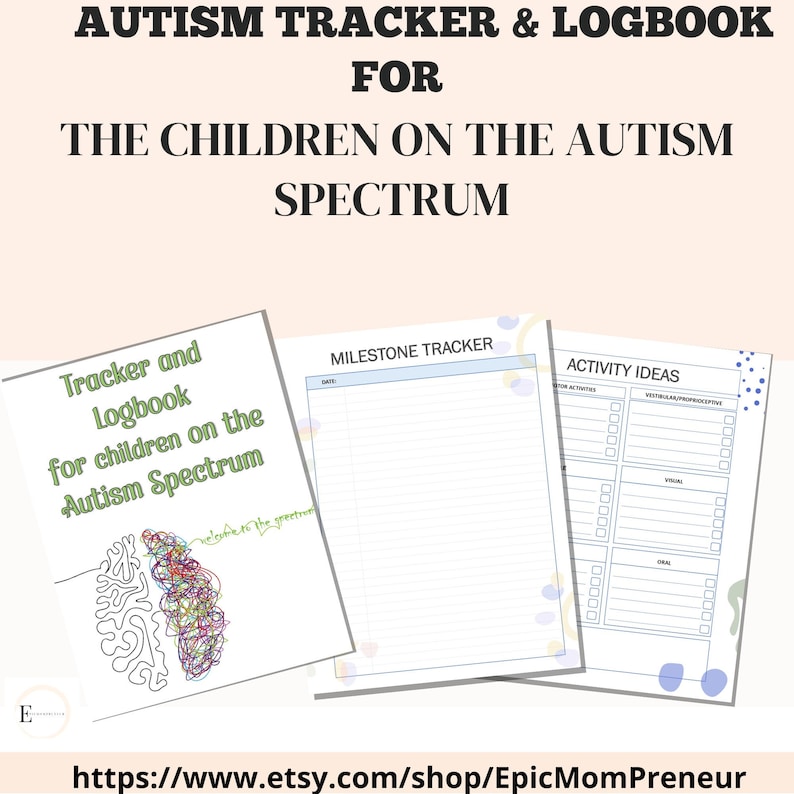 Autism Tracker & Logbook for the Children on the Autism Spectrum - Etsy