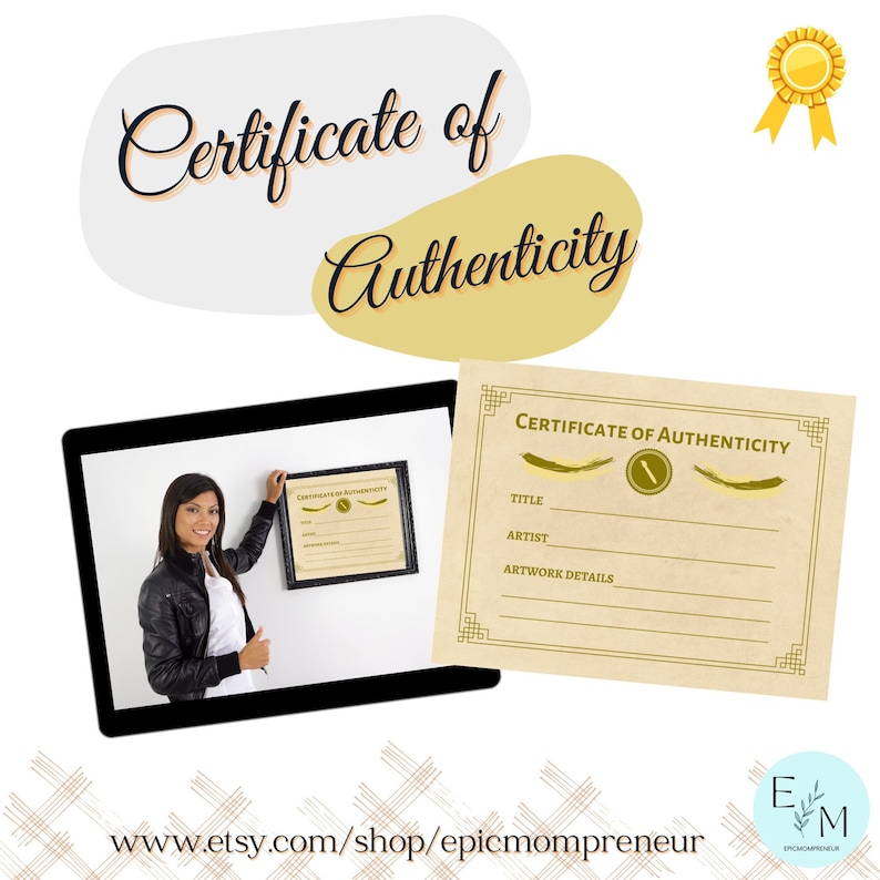 Printable Certificate of Authenticity | Certificate of Authenticity ...