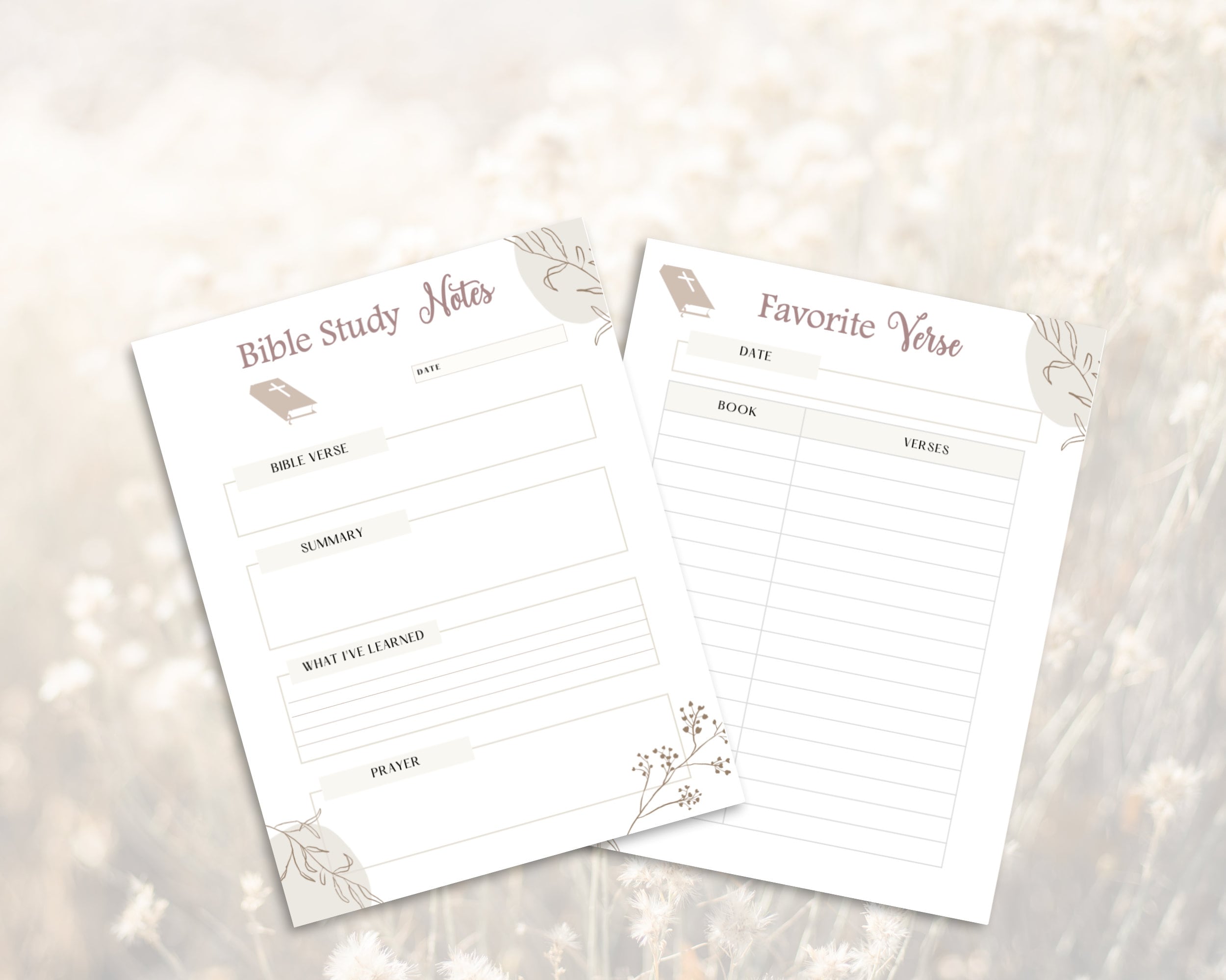 Bible & Prayer Journal |bible Study Planner | - Etsy