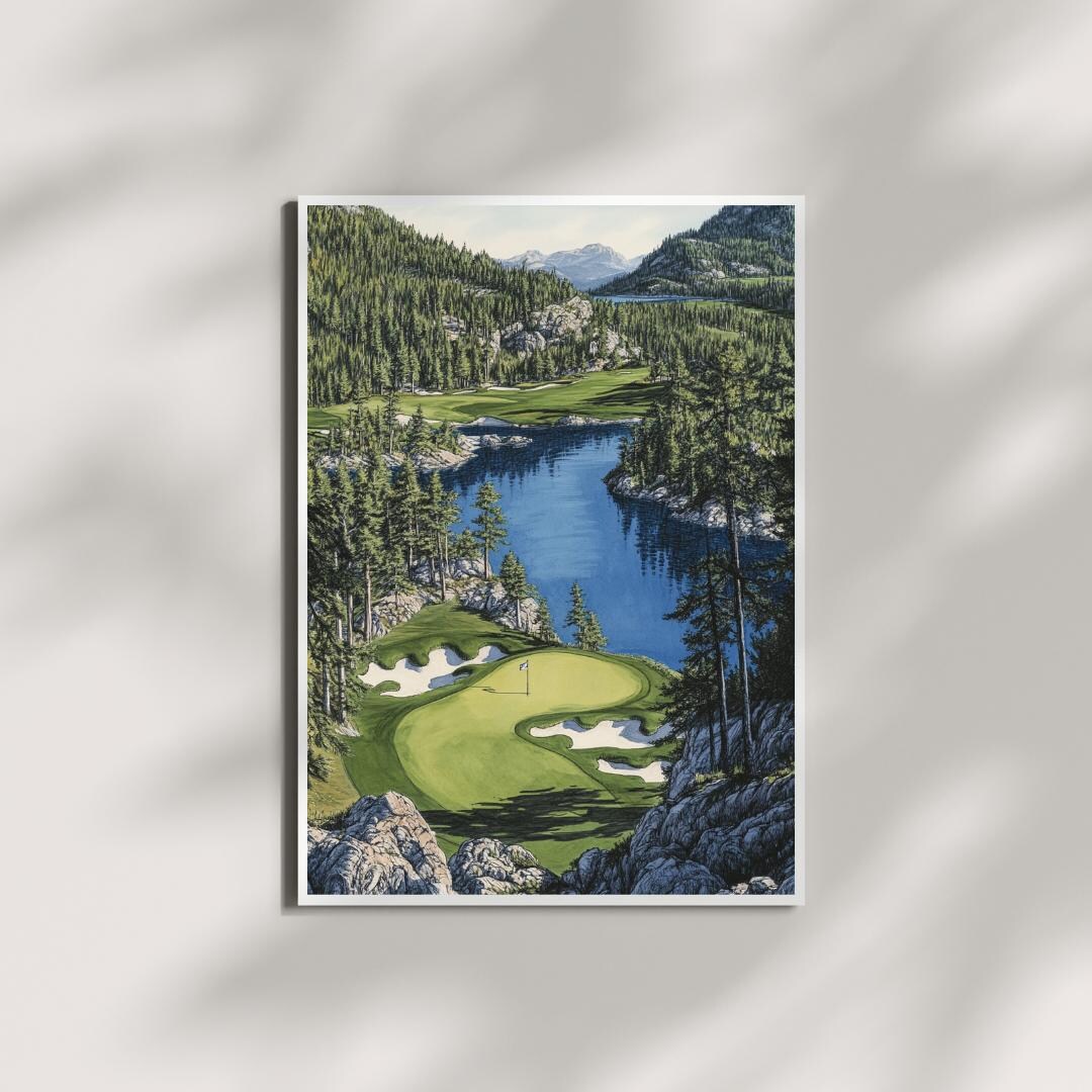 Golf Course Wall Art | Scenic Golf Print | Golf Decor | Golfer Gift ...