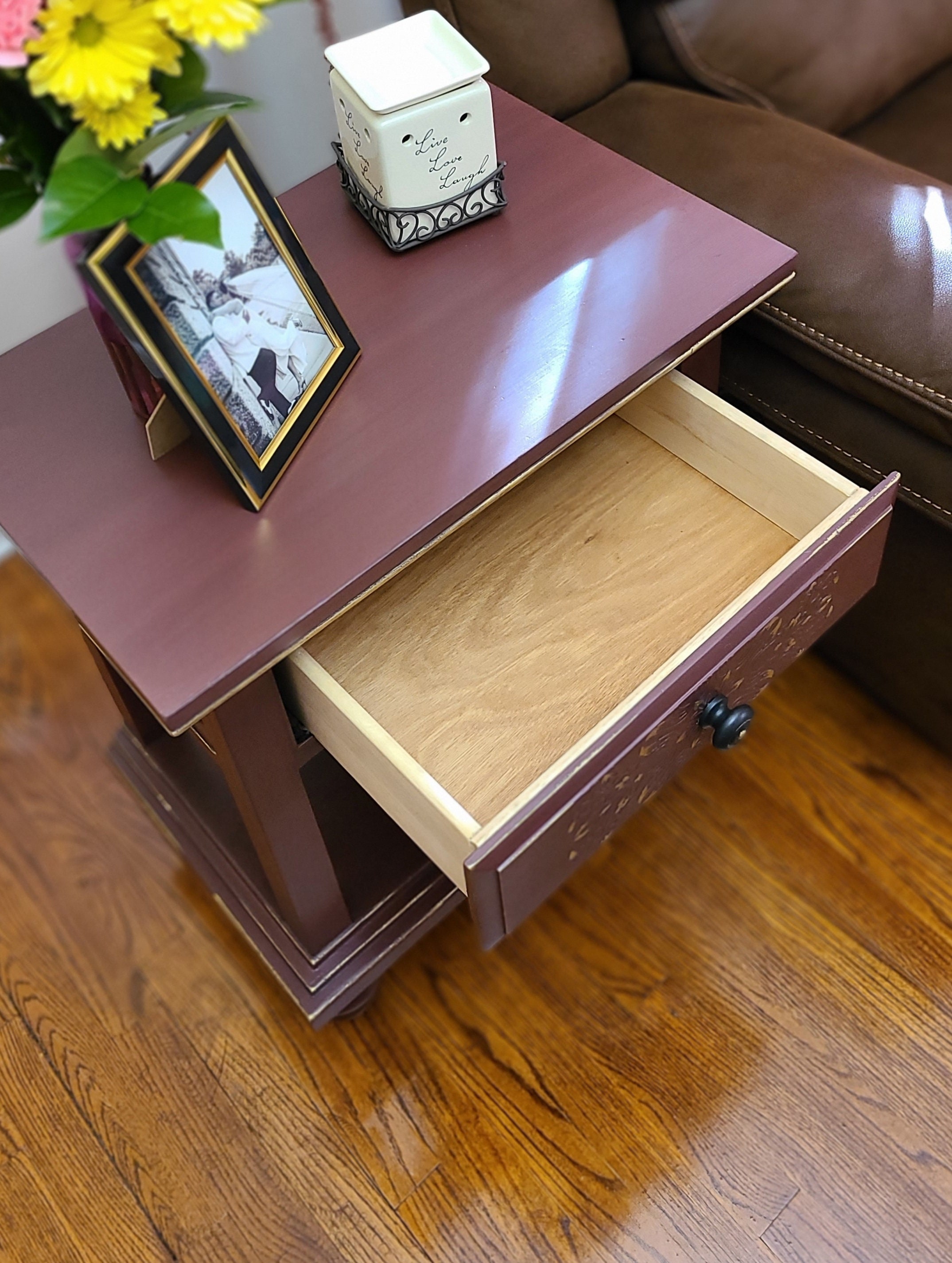 Custom Hand Painted End Table - Etsy