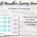 Half Marathon Training Journal Printable Running Log Running - Etsy