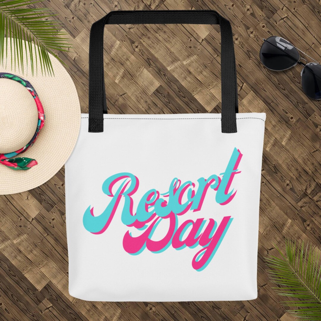 Resort Day Tote, Vacation Tote Bag, Pool Tote - Etsy