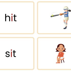 CVC BLENDING Flash Cards Printable | Teach Reading | Speech Therapy - Etsy