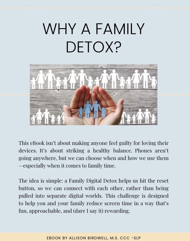 Family Digital Detox for Tweens and Teens the 30-day Digital Detox Plan ...