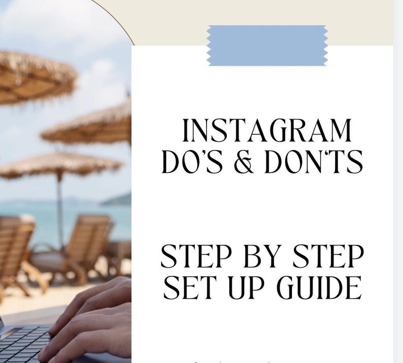 Instagram Do's & Don'ts, No No's on Social Media- Step by Step Set up Guide - Etsy