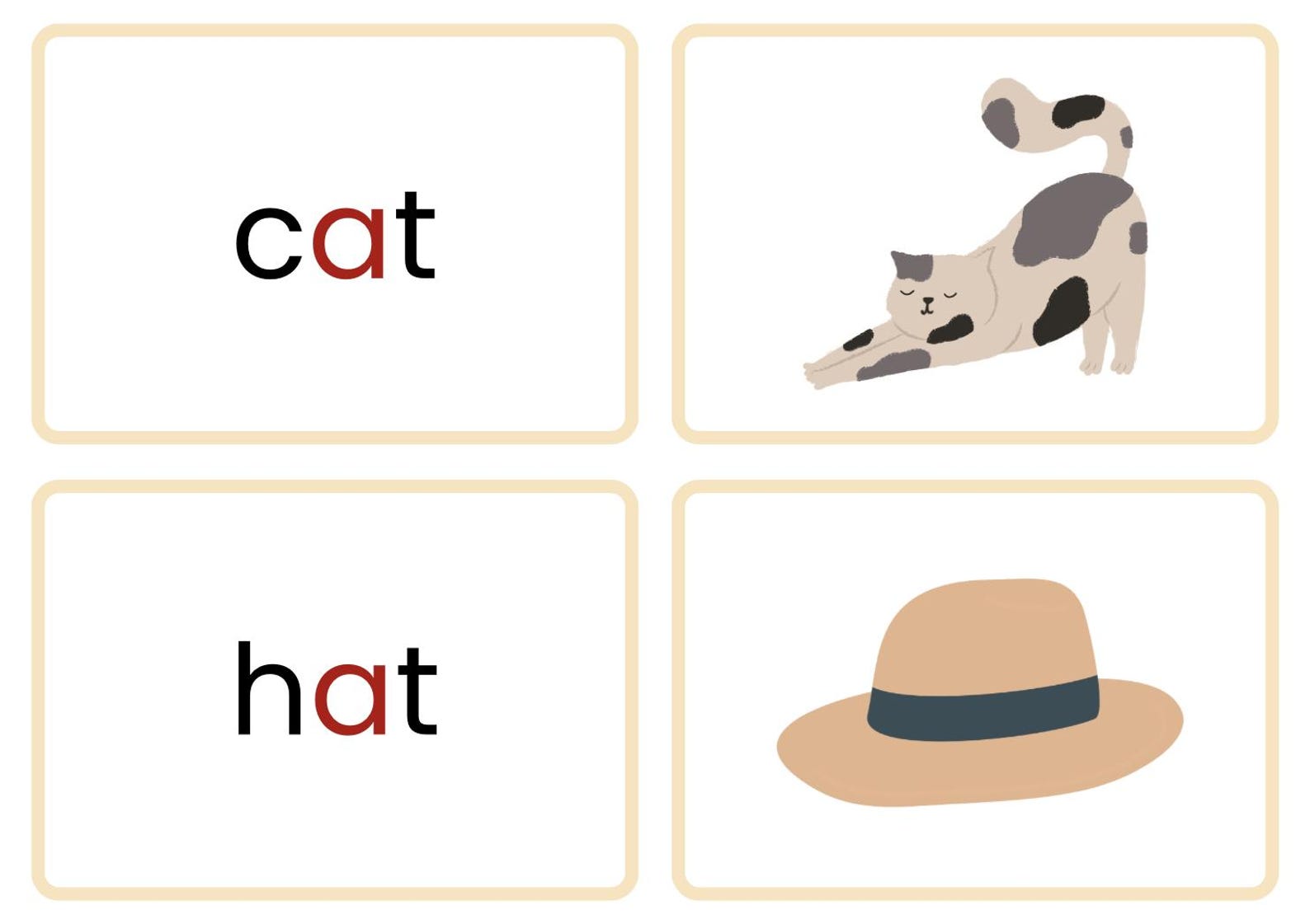 CVC BLENDING Flash Cards Printable | Teach Reading | Speech Therapy ...