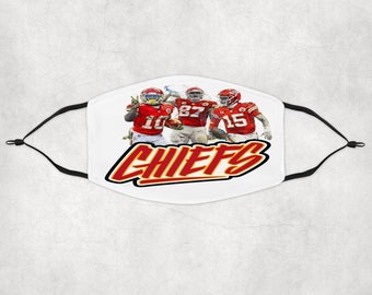 Kansas City Chiefs Mask | Etsy