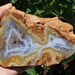Blue and Green Banded and Crystal Geode Thunderegg Agate, Thunderegg ...