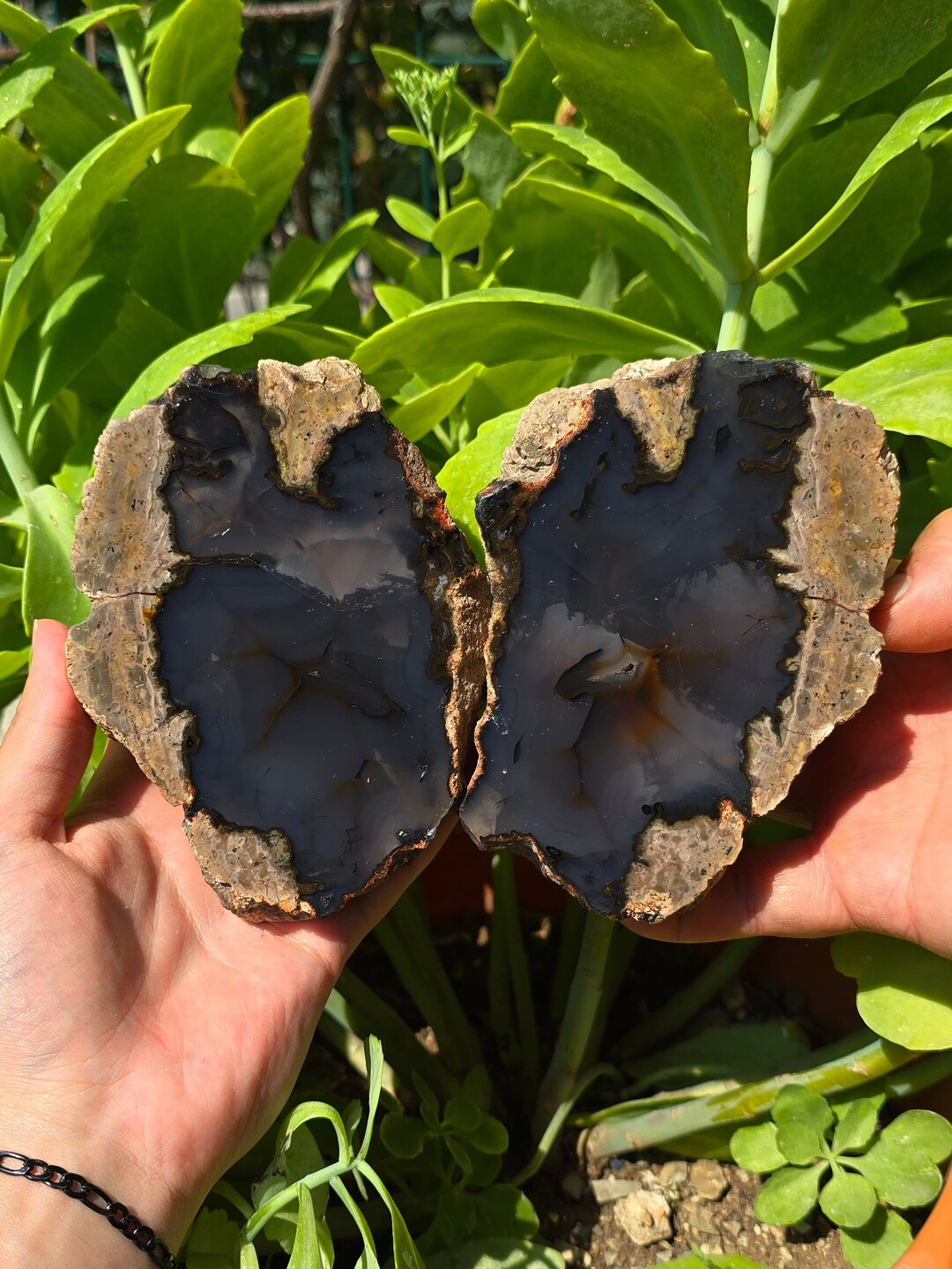 Large Blue Banded Thunderegg Agate, Crystal Thunderegg Achat, Turkish ...