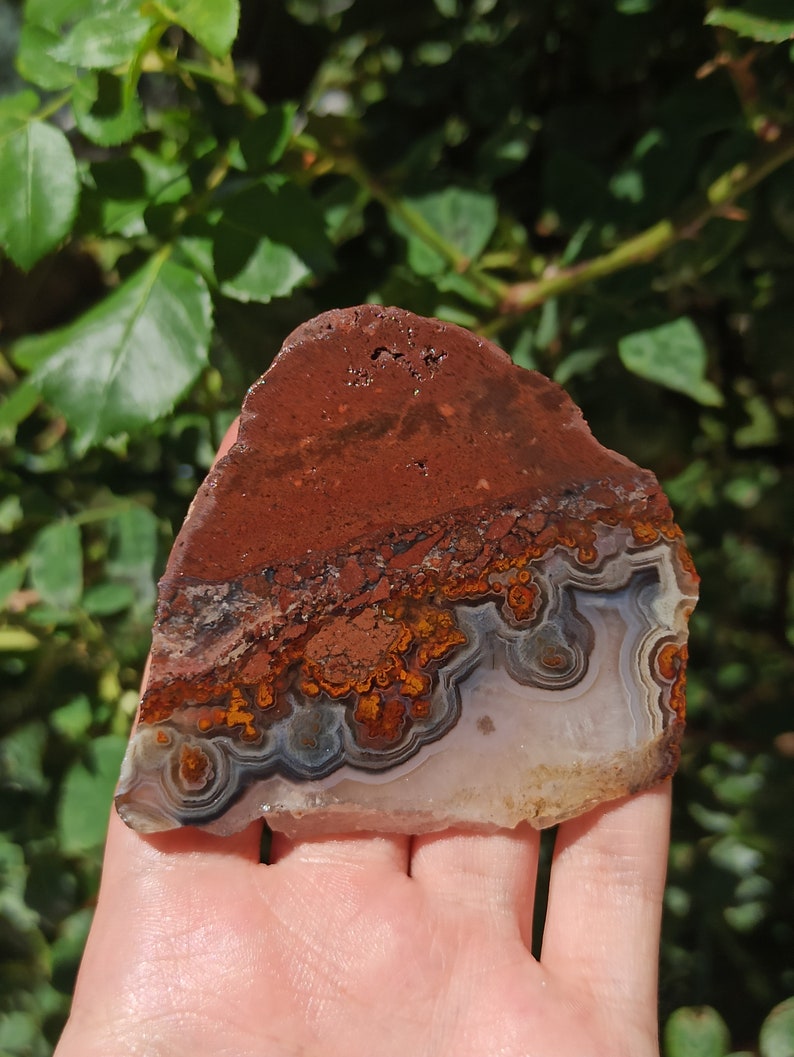 Orange Moss Agate Slabs Agate Slabs for Lapidary - Etsy