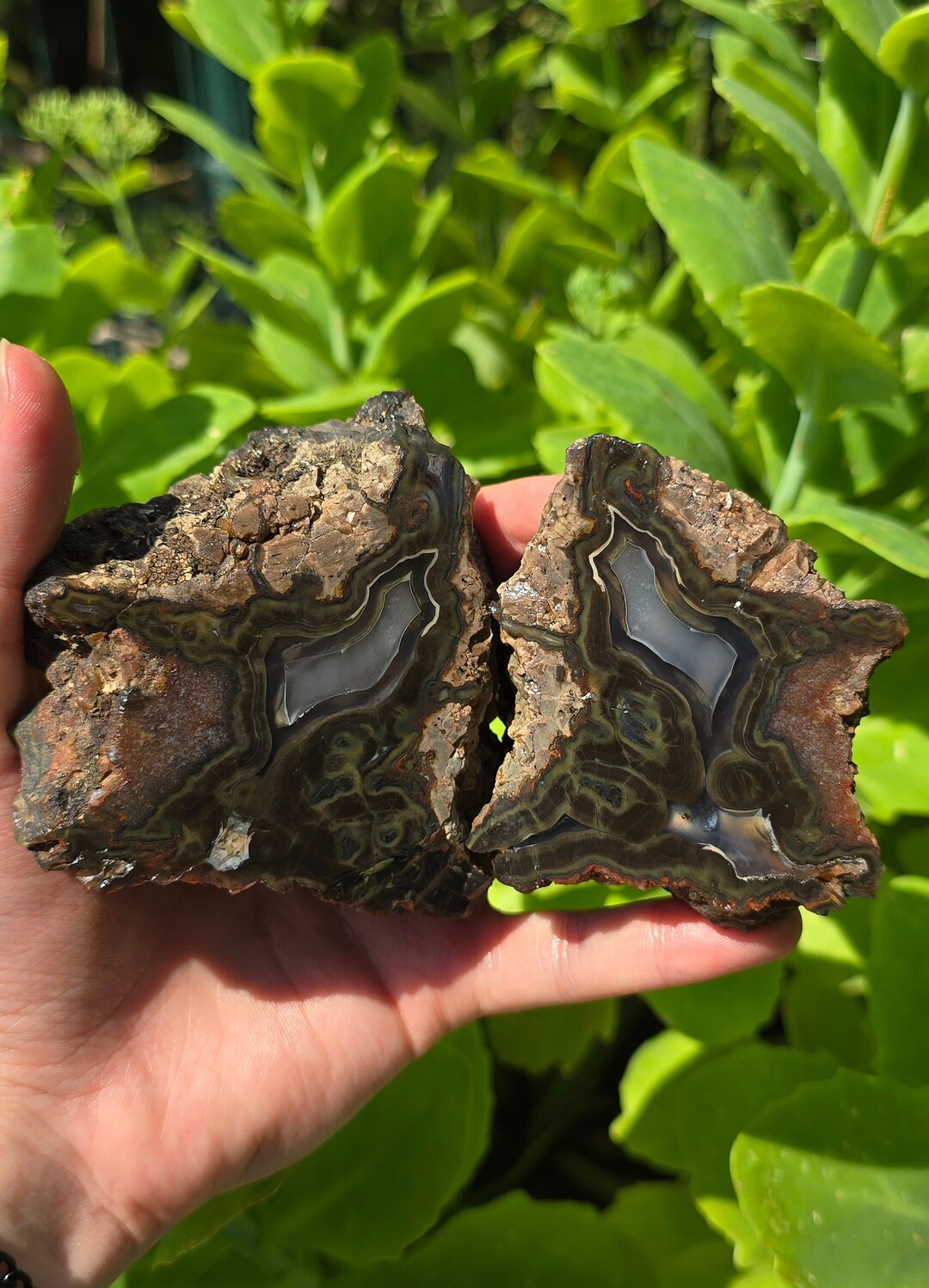 Green and Blue Banded Agate, Turkish Agate, Metaphysical Crystals ...