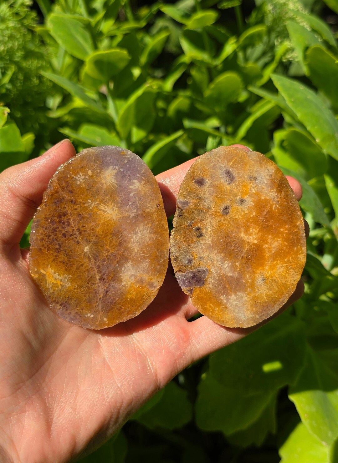 Golden Quartz Stone Pair, Crystal, Turkish Gemstone Pair, Metaphysical ...