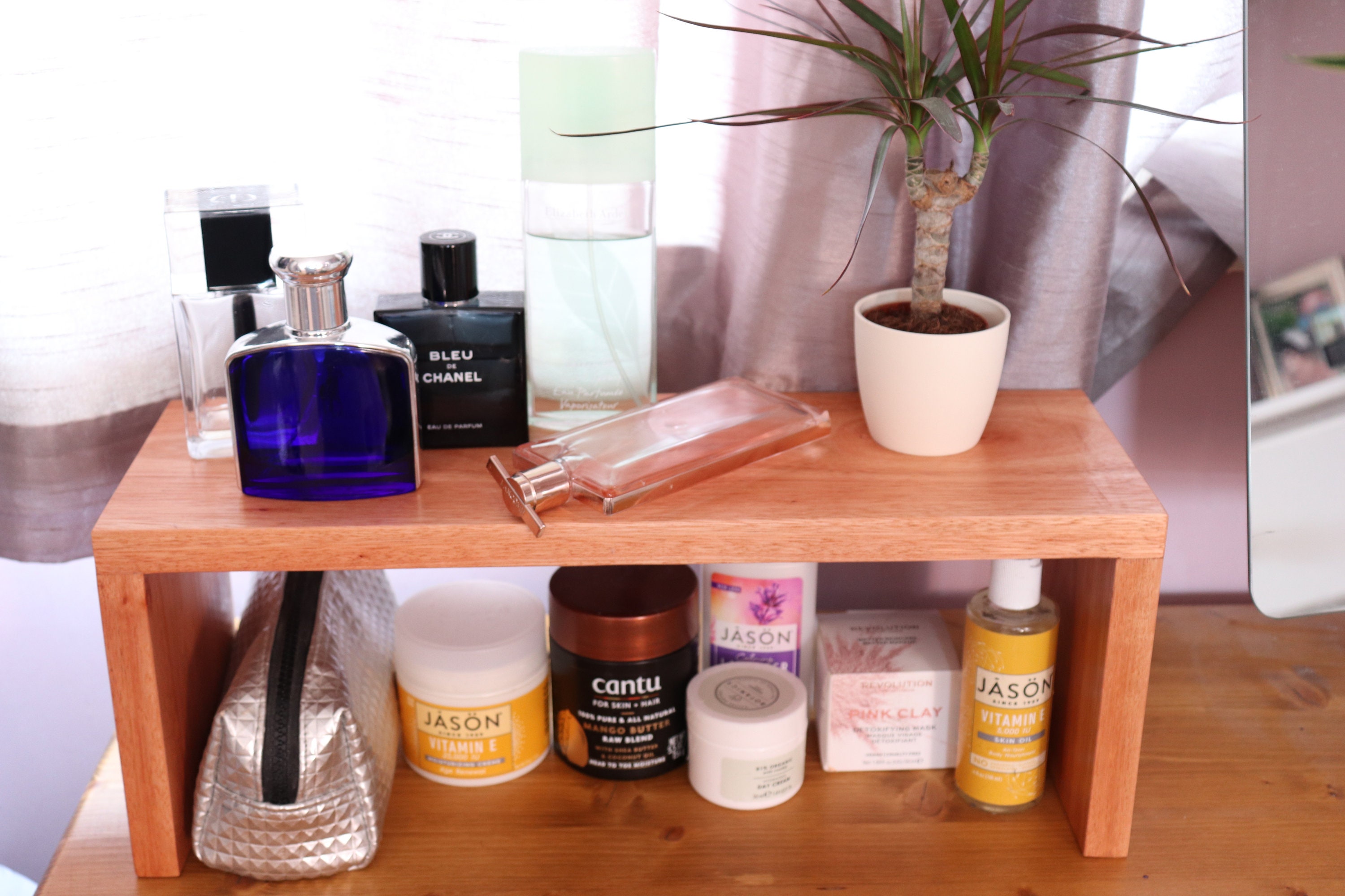 Solid Wood Counter Shelf for Kitchen/vanity/home Office - Etsy
