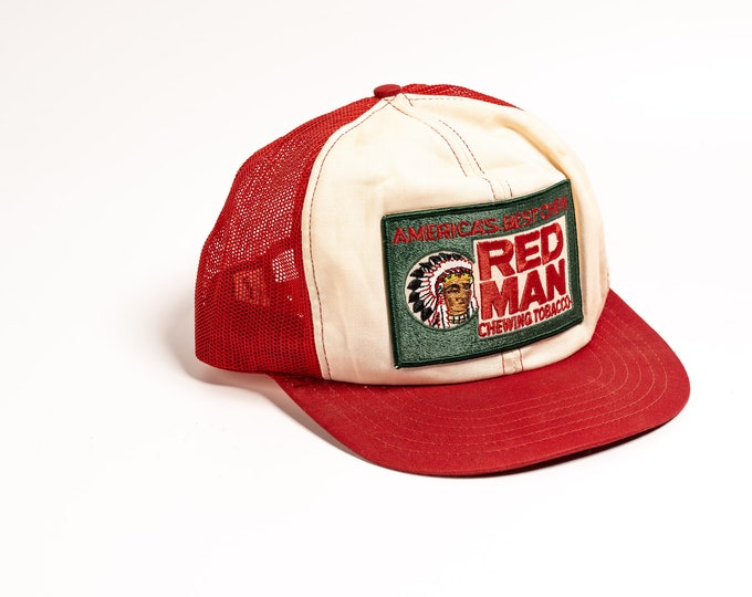 Vintage Red Man Chewing Tobacco Trucker Cap - Etsy