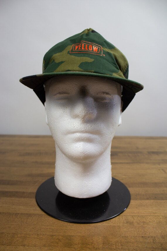Vintage Camo Yellow Trucking Hat - Gem