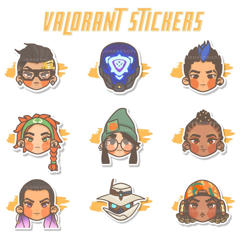 Chibi Valorant Stickers | Etsy