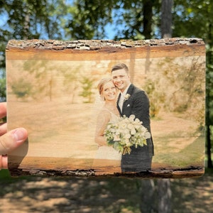 Photos on Natural Wood, Your Photos on Wood, Printed Portraits on ...