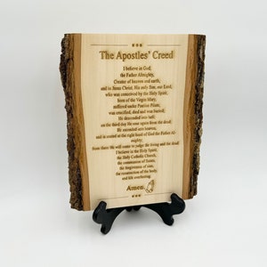 The Apostles Creed Prayer, Apostle Creed Sign, Rustic Home Decor ...