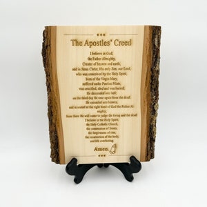 The Apostles Creed Prayer, Apostle Creed Sign, Rustic Home Decor ...