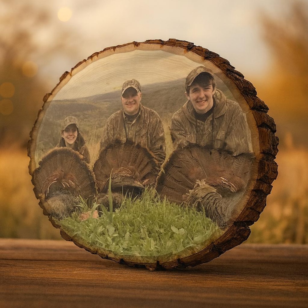 Hunting Decor Custom Wood Photo Hunting Gift Rustic Hunting Picture on ...