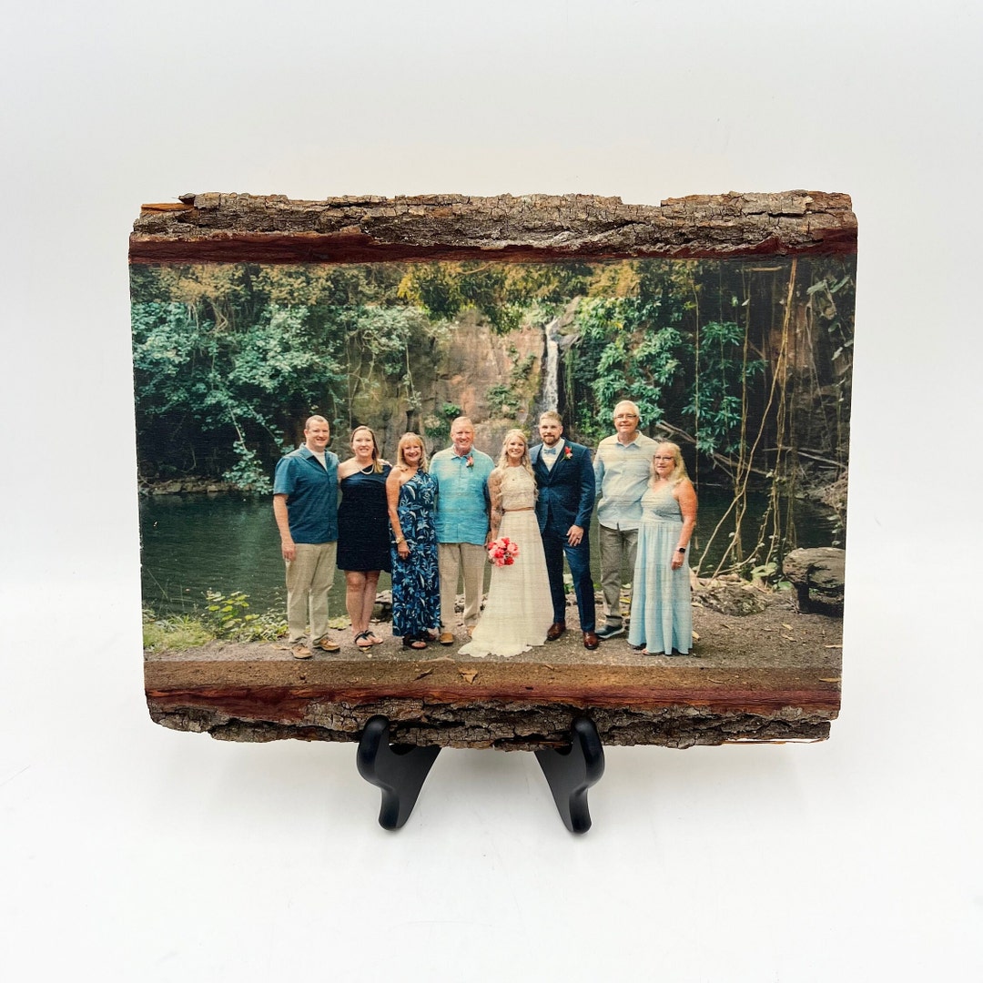 Custom Photo on Wood Printed Photo on Wood With Watercolor Style Custom ...