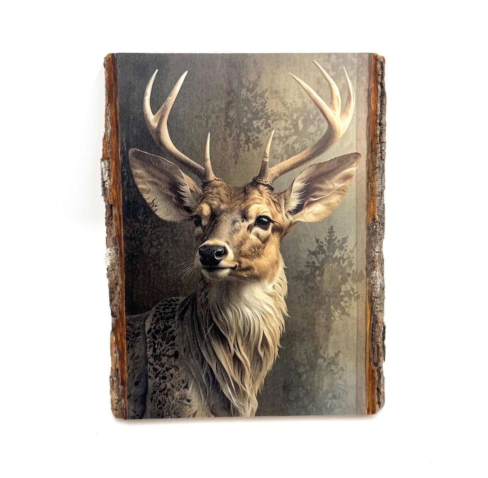 Wood Deer Picture on Wood Rustic Photo Frame Custom Deer Hunting Wall ...