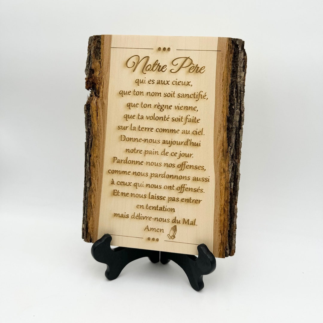 Notre Prière Du Père En Français, the Lord's Prayer in French, Lord ...