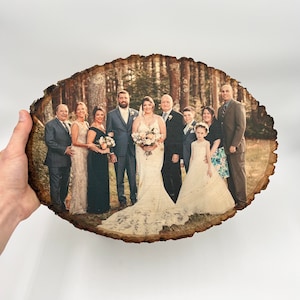 Picture Gift Wood Photo Transfer Wedding Gift Wood Picture on Wood ...