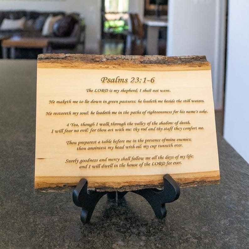 Personalized Bible Verse Wall Art Custom Scripture Sign Christian Home ...