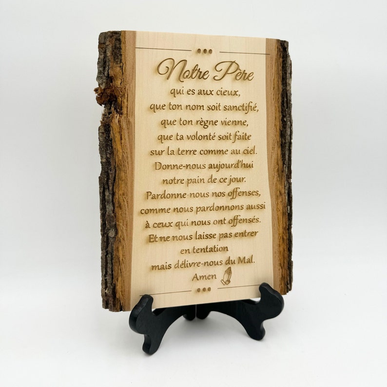 Notre Prière Du Père En Français, the Lord's Prayer in French, Lord ...