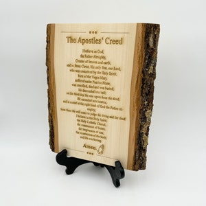The Apostles Creed Prayer, Apostle Creed Sign, Rustic Home Decor ...