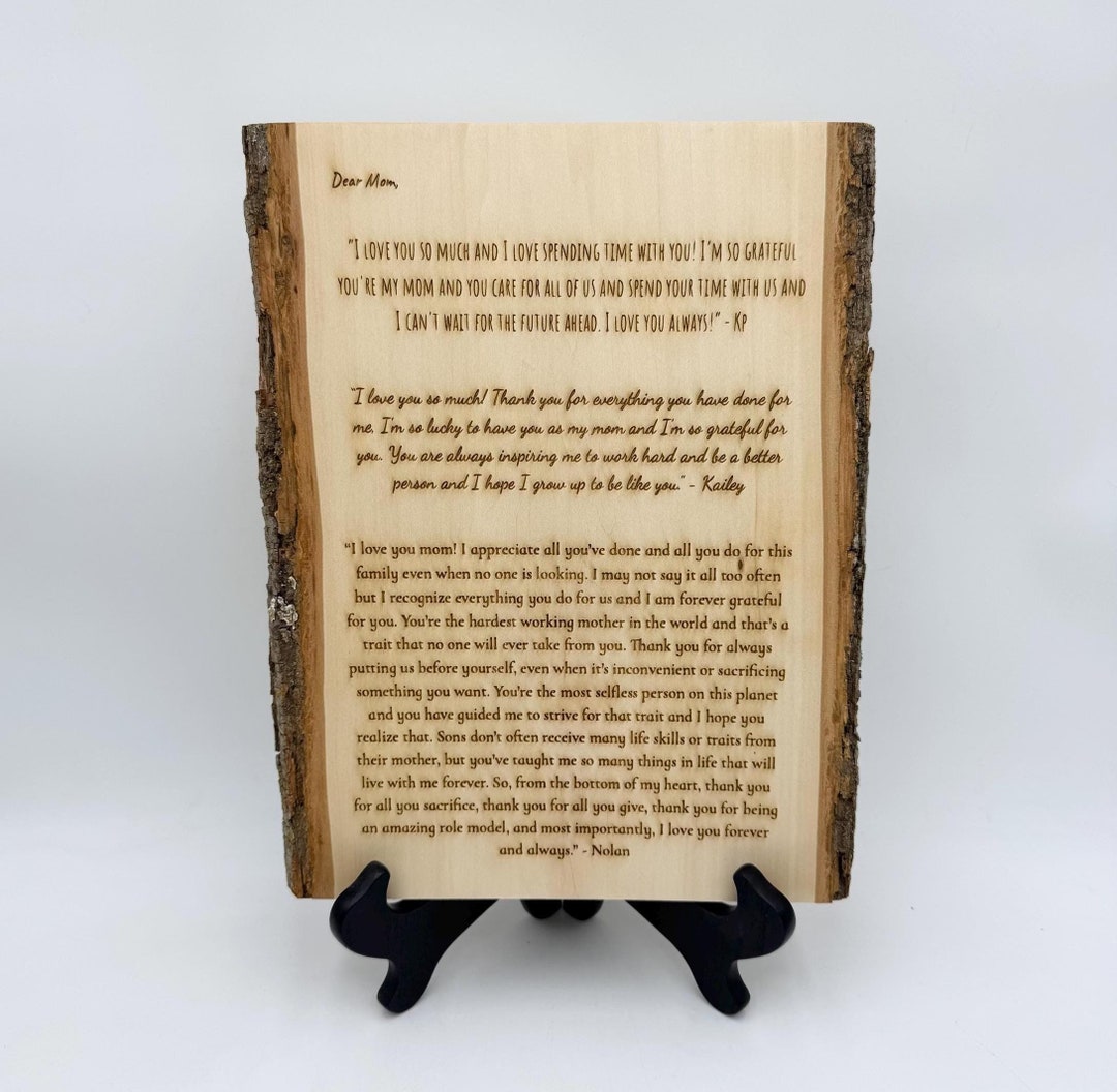 Wood Handmade Letter | Love Letter | Anniversary Gift | Personalized ...