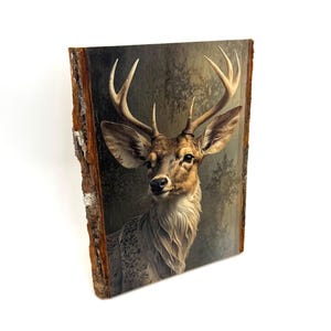 Wood Deer Picture on Wood Rustic Photo Frame Custom Deer Hunting Wall ...