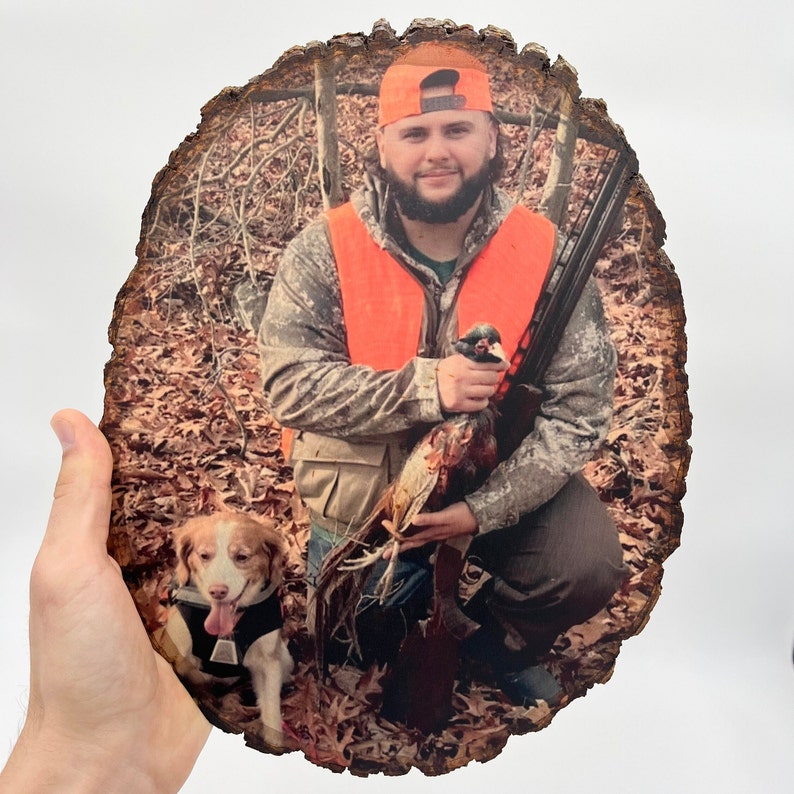 Hunting Picture on Wood Hunting Decor Custom Wood Photo - Etsy