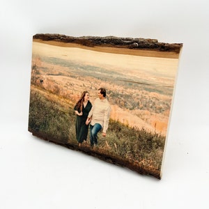 Custom Photo on Wood Printed Photo on Wood With Watercolor Style Custom ...