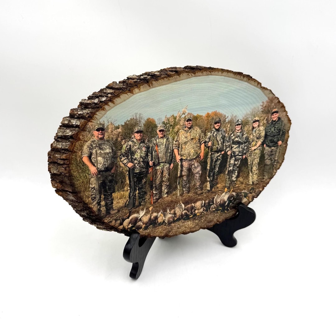 Personalized Wood Photo Hunting Art Sign Duck Hunter Gift Custom ...